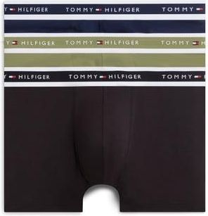 Tommy Hilfiger Lot de 3 boxers &agrave; logo en coton m&eacute;lang&eacute;