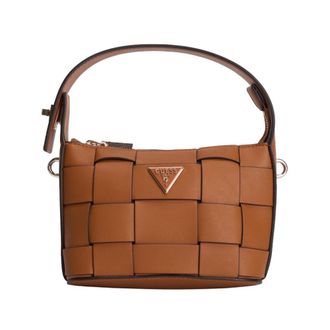 Guess Braune Eimer-Tasche mit gewebtem Patch - - Bags - Damen - Braun - ONE SIZE