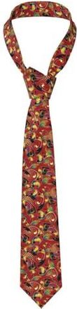 Generic Cravates Homme Spirale Abstraite Pai-Sley Rouge Color&eacute;e Confortable Necktie Tendance Cravate Pour Affaires &Eacute;v&eacute;nements Remise De Dipl&ocirc;me