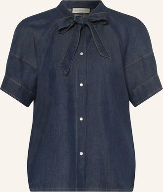 Sem per Lei Sem Per Lei Jeansbluse Mit Schluppe blau