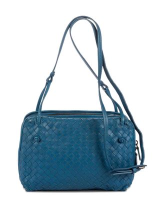 Bottega Veneta Kleine Nodini Schultertasche - Blau