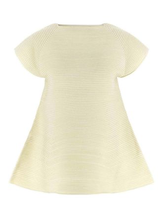 Issey Miyake Robe Au Genou - Jaune
