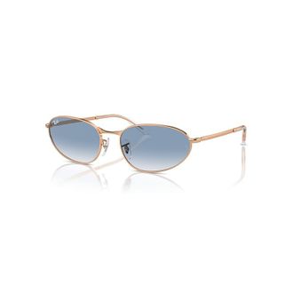 Ray-Ban Rb3734 Sonnenbrillen Rotgold Fassung Blau Glas 56-18