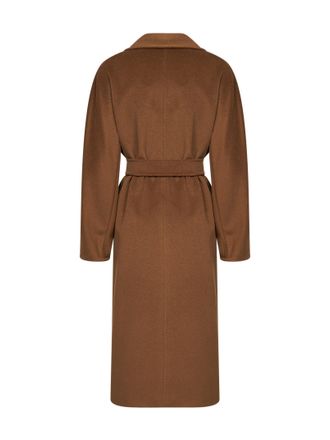 Max Mara Double-Breasted Wool-Cashmere Coat - Brown