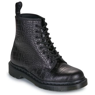 Dr. Martens 1460 Croco 8 Eye Boot Black New Vibrance Croco