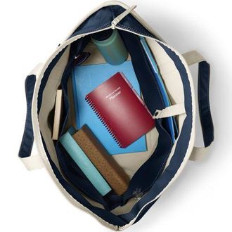 Lands End Canvastasche mit Reißverschluss, extragroß, Herren, Größe:null regular, Weiß, Baumwolle, by Lands End