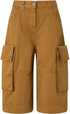 Pinko Pinko, Femme, Shorts, Brun, Taille: 34 FR Albareto Bermuda