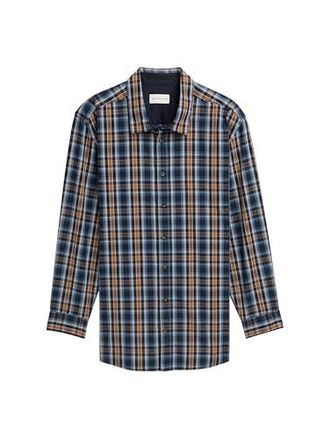 Tom Tailor 1049386 Chemise, 38477-Navy Blue Shades Check, 4XL Hommes