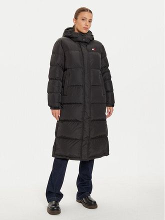 Tommy Jeans Daunenjacke Alaska DW0DW18860 Schwarz Regular Fit