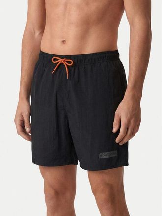 Napapijri Badeshorts V-Box Logo 1 NP0A4HAX Schwarz Regular Fit