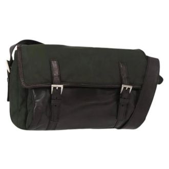Prada Sac bandouli&egrave;re vintage en nylon Pre-owned - Femme - Pre-owned - Vert - Taille: ONE Size
