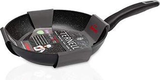 Zanetti DuraStone Black, Antihaft-Pfanne, geeignet für alle Herdarten, einschließlich Induktion, formstabiler Boden, dicke Beschichtung, Soft-Touch-Griff, Dur