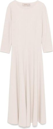 Blanca Vita Midikleid mit Kreppstruktur - Nude