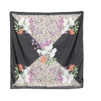 Twinset Femme, Accessoires, Noir, Taille: ONE Size Silky Scarf