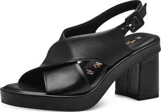 Tamaris Femme 1-28049-42 Sandale &agrave; Talon, Noir, 38 EU