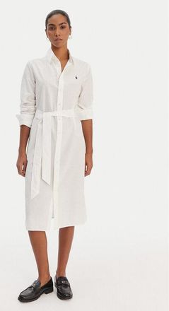 Polo Ralph Lauren Hemdkleid 211B18781001 Wei&szlig; Regular Fit