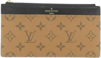 Louis Vuitton unisex, Pre-owned, Brun, Taille: ONE Size Portefeuille long (&agrave; deux volets) Pre-owned
