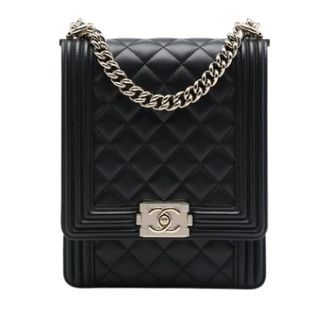 Chanel Pre-owned North South Boy Flap - Femme - Pre-owned - Noir - Taille: ONE Size
