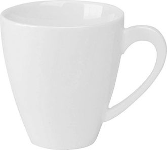 Dajar AMBITION Tasse 190 ml Porto Kaffeetasse Teetasse Porzellanbecher Becher Tasse mit Henkel Spülmaschine weiß modern