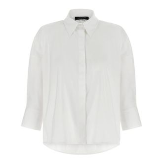 Fabiana Filippi Femme, Blouses et Chemises, Blanc, Taille: 38 FR Poplin Shirt