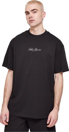 Urban Classics Herren T-Shirt Oversized Mid Embroidery Tee Black L