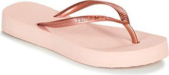 Havaianas Slim Flatform, Tongs Élégantes, Durables et Polyvalentes, Avec Plateforme de 2,5 cm, Fines Lanières, Femme