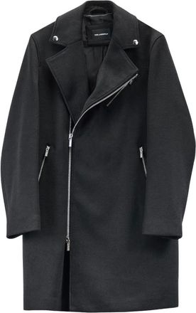 Karl Lagerfeld Homme, Manteaux, Noir, Taille: 2XL Cappotto Perfecto