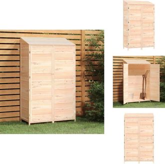 vidaXL Remise de jardin 102x52x174,5 cm Bois de sapin solide - Abris De Jardin - Remise De Jardin - Abri De Jardin Bois - Cabane De Jardin - Stockage