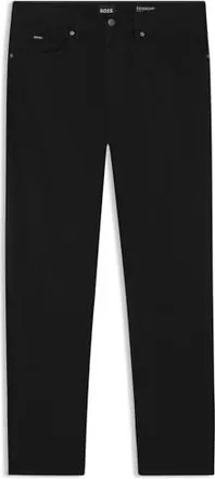 BOSS Hommes H-Re.Maine Jean Regular Maine en Denim Italien Noir Stretch