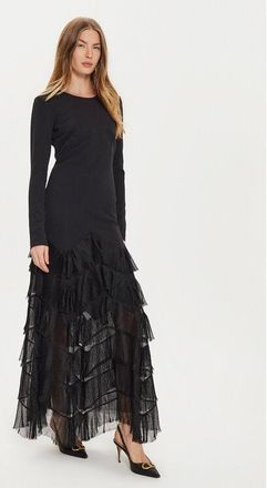 Twin-Set Coctailkleid 242TT2300 Schwarz Slim Fit