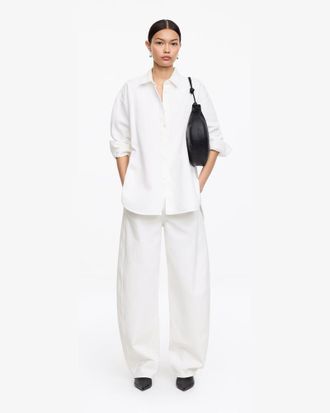 Arket Jeans Mit Barrel Legs -Wei&szlig;