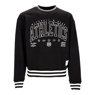 Mitchell & Ness Schwarzer Crewneck Sweatshirt Weiche Passform - - Sweatshirts & Hoodies - Herren - Schwarzk - M