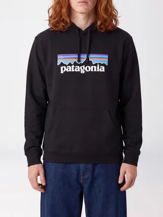 Patagonia Relaxed Fit Hoodie aus recycelter Baumwollmischung mit K&auml;ngurutasche