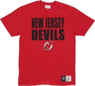 Mitchell & Ness NHL Devils Tee Celebration Shirt - - Tops - Herren - Rot - L
