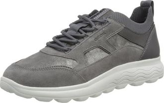 Geox Womens D Spherica C Sneaker, DK Stone, 38 EU