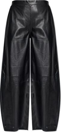 AllSaints Femme, Pantalons, Noir, Taille: 40 FR Leather Pantalons