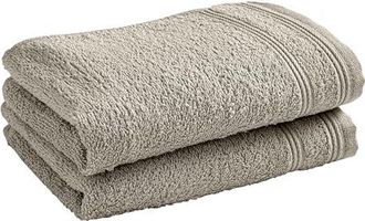 Univers D&eacute;cor Lot De 2 Serviettes invit&eacute; &eacute;ponge Spa 30 x 50 cm / 400 GR/m&sup2; (Sable)