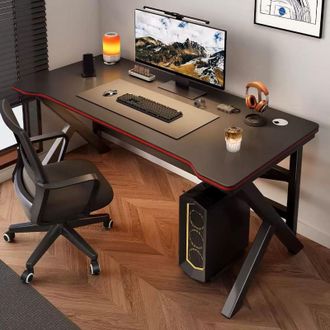 Generic Moderner Schreibtisch mit Gewindebohrungen, Ergonomischer Computertisch for Sch&uuml;ler und Studenten, for Schlafzimmer Oder Homeoffice