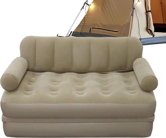 Generic Tragbares Klappbett - Aufblasbares Sofa f&uuml;r den Au&szlig;enbereich, 2-in-1-Bubble-Design mit Kopfteil und Wasserpumpe | Bequeme Schlafl&ouml;sung f&uuml;r Camping-Fam