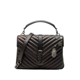 Saint Laurent Pre-owned Sac Coll&egrave;ge - Femme - Pre-owned - Noir - Taille: ONE Size