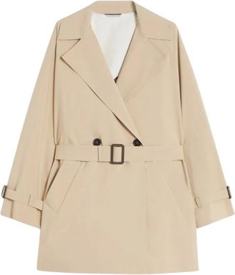 Max Mara Femme, Manteaux, Beige, Taille: 38 FR Wkdovatta Trench Coat