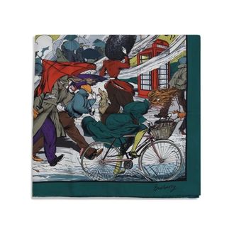 Burberry Femme, Accessoires, Multicolore, Taille: ONE Size Luxueux foulard en soie avec motif