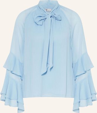 Vera Mont V By Vera Mont Schluppenbluse Mit Volants blau