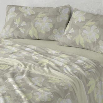 Burrito Blanco Burrito Blanco | Bettwäsche aus Coralina-Stoff | Bett von 105 cm (+ verfügbare Größen) | Design 986 | Limette (105 x 190/200 cm)