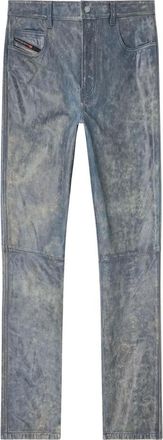 Diesel Homme, Pantalons, Bleu, Taille: M Pantalon en cuir coupe jean