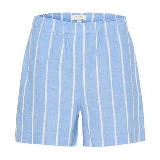 Part Two Blau-wei&szlig; gestreifte Shorts - - Shorts - Damen - Blau - S