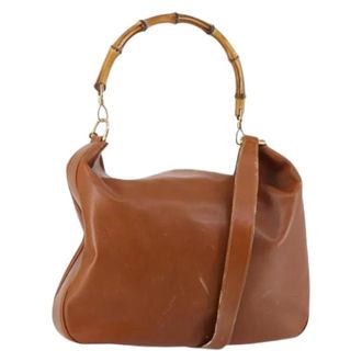 Gucci Sac &agrave; main en cuir Pre-owned - Femme - Pre-owned - Brun - Taille: ONE Size