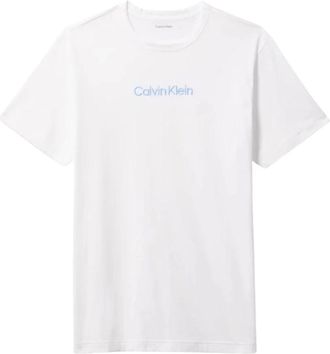 Calvin Klein S/S Crew Neck - - Tops - Herren - Wei&szlig; - L