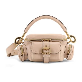 Chlo&eacute; Femme, Sacs, Beige, Taille: ONE Size Sac &agrave; bandouli&egrave;re en cuir &eacute;l&eacute;gant avec poches