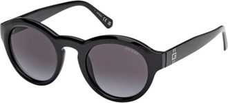 Guess Homme, Accessoires, Noir, Taille: 49 MM Lunettes de soleil rondes